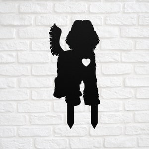 Personalized Labradoodle Garden Statue Stake, Custom Labradoodle ...