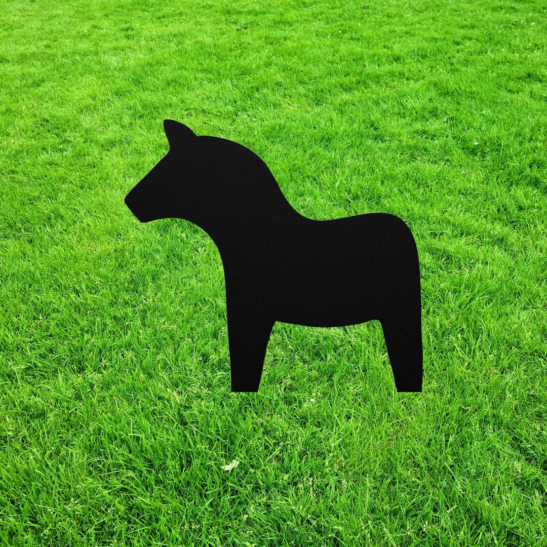 Dala Horse Valkommen Yard Stake Sign Swedish Welcome Sign, Dala Horse ...