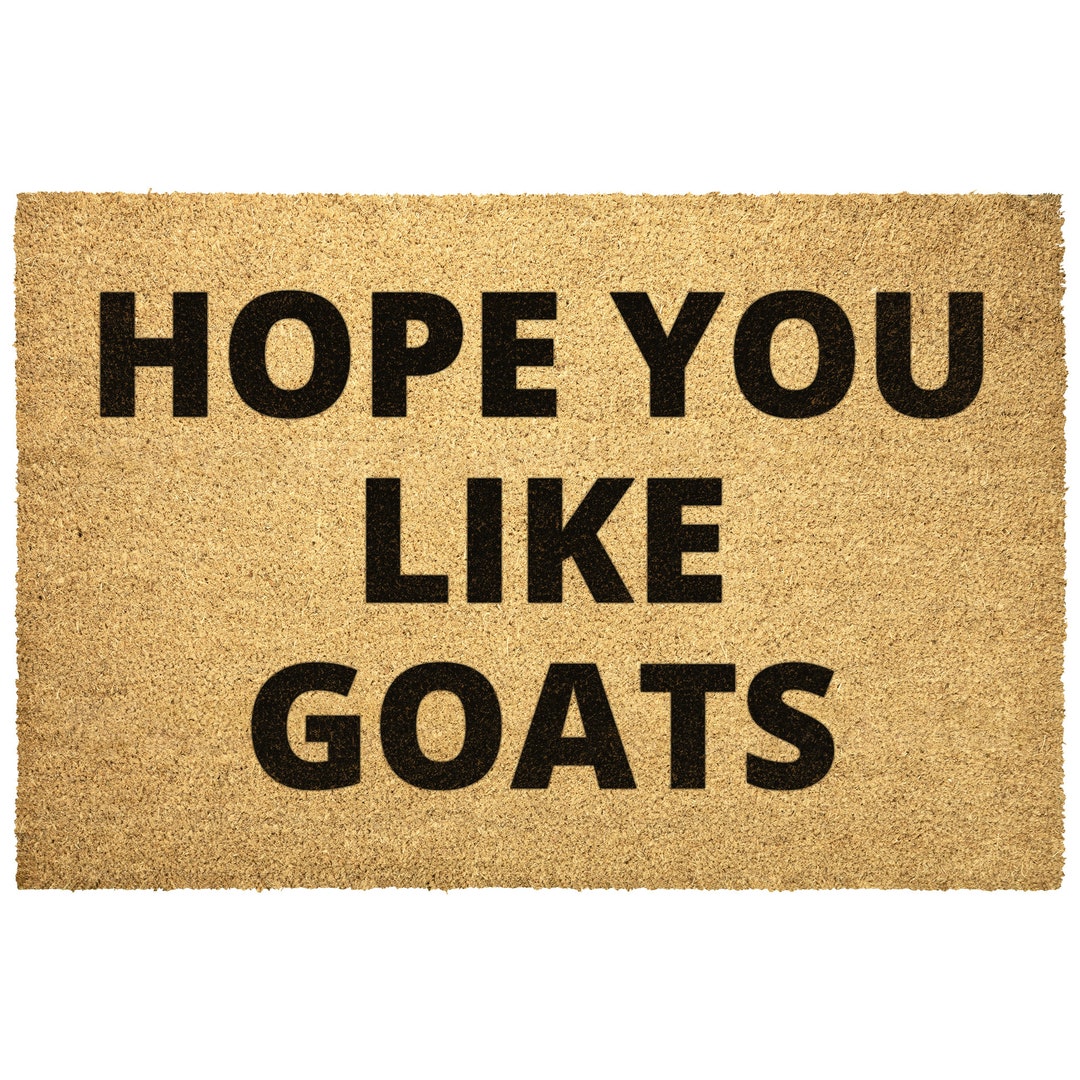 Goat Coir Doormat Outdoor Rug Hope You Like Goats Door Mat Decor ...