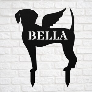 Beagle Angel Wings Statue Figurine for Garden Stone Memorial Ornament ...