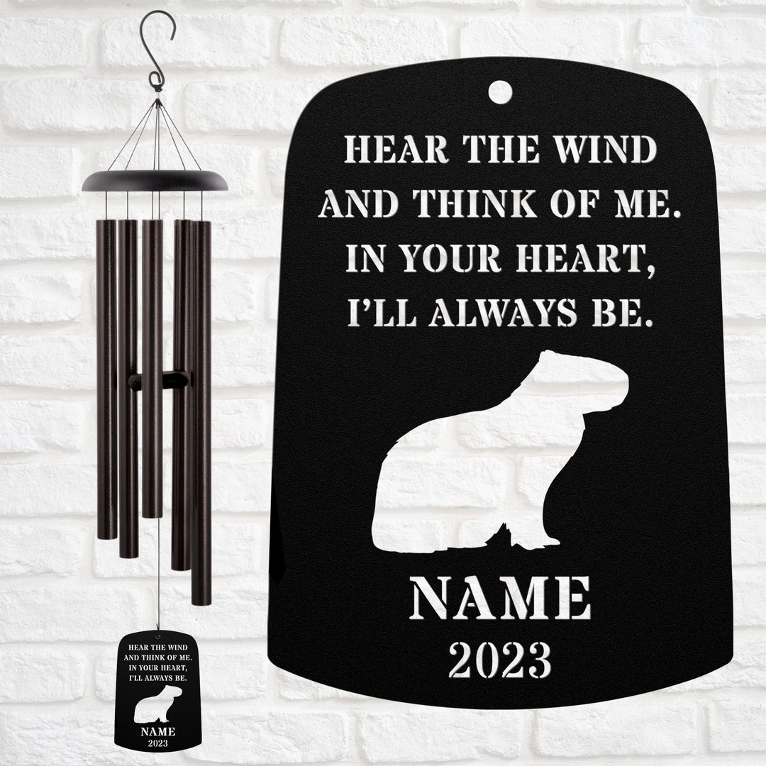 Capybara Wind Chime Sail Capybara Memorial Capybara Loss Gift Sympathy ...