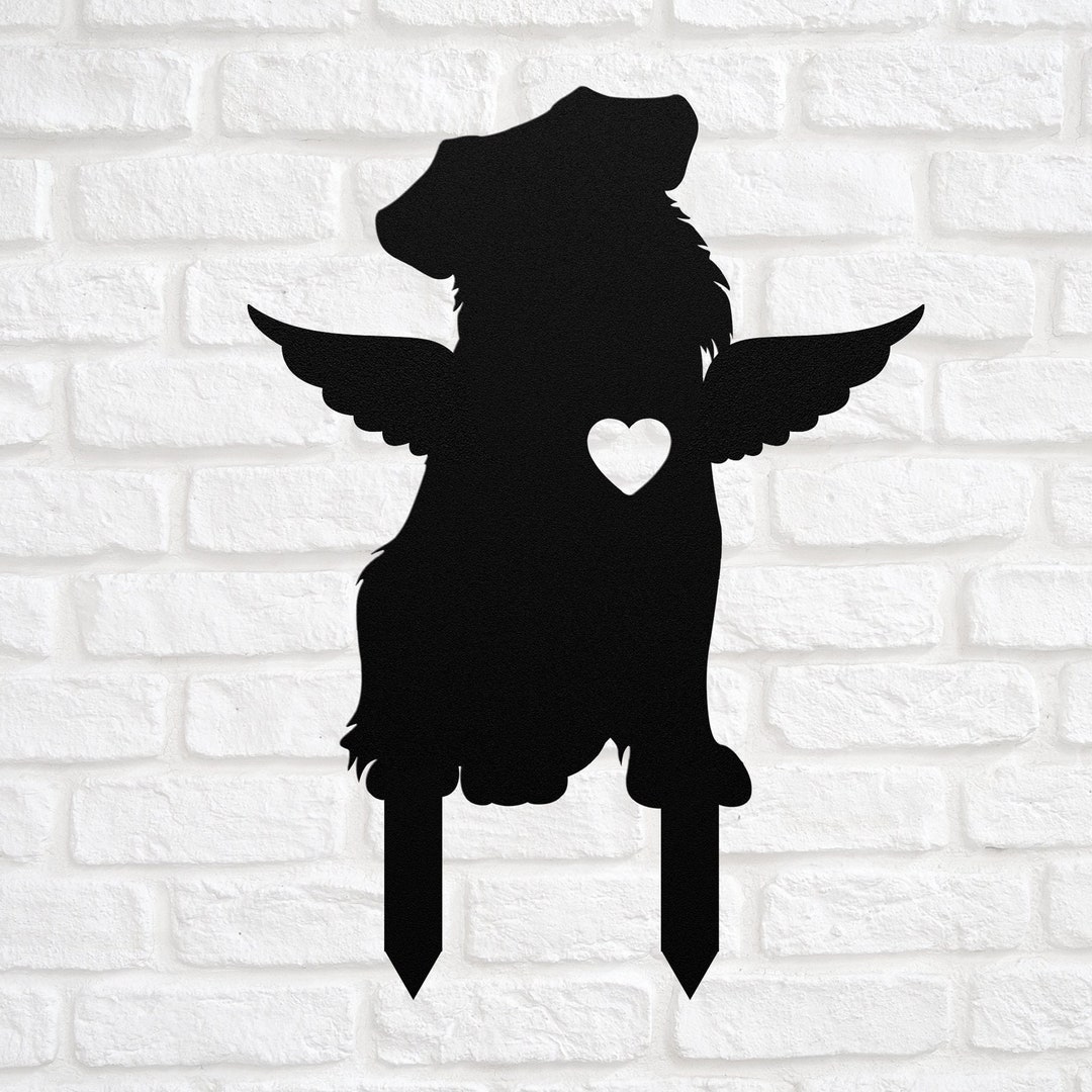 Brussels Griffon Angel Wings Yard Statue Stake, Custom Brussels Griffon ...