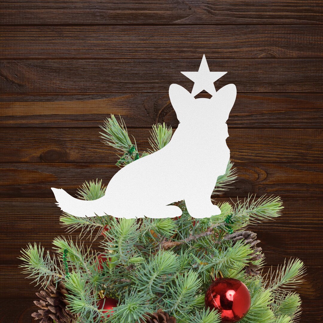 Cardigan Welsh Corgi Tree Topper Christmas Holiday Decoration Ornament ...