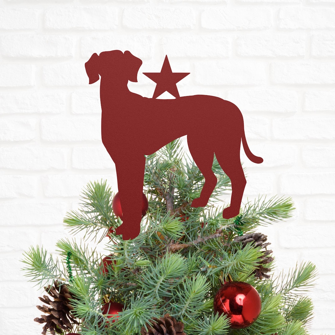 Rhodesian Ridgeback Tree Topper Christmas Holiday Decoration Ornament ...