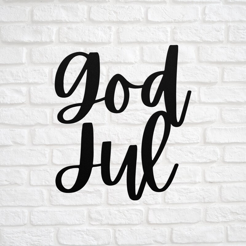 God Jul Sign - Etsy