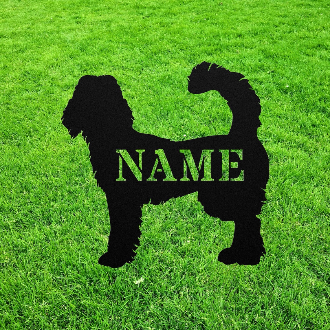 Personalized Labradoodle Garden Statue Stake Custom - Etsy