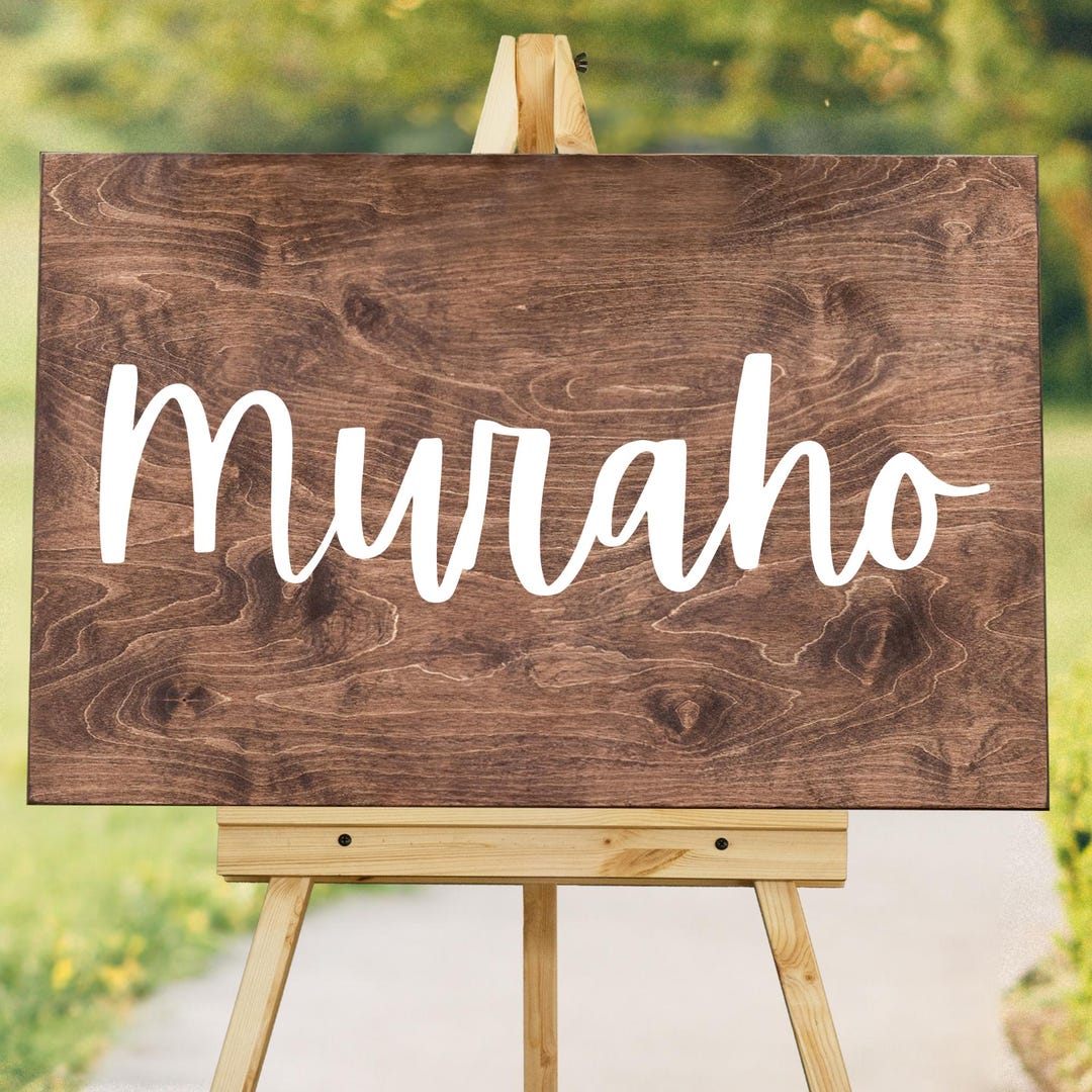 Muraho Wood Sign Wooden Wedding Sign Front Door Decor Kinyarwanda Wall ...