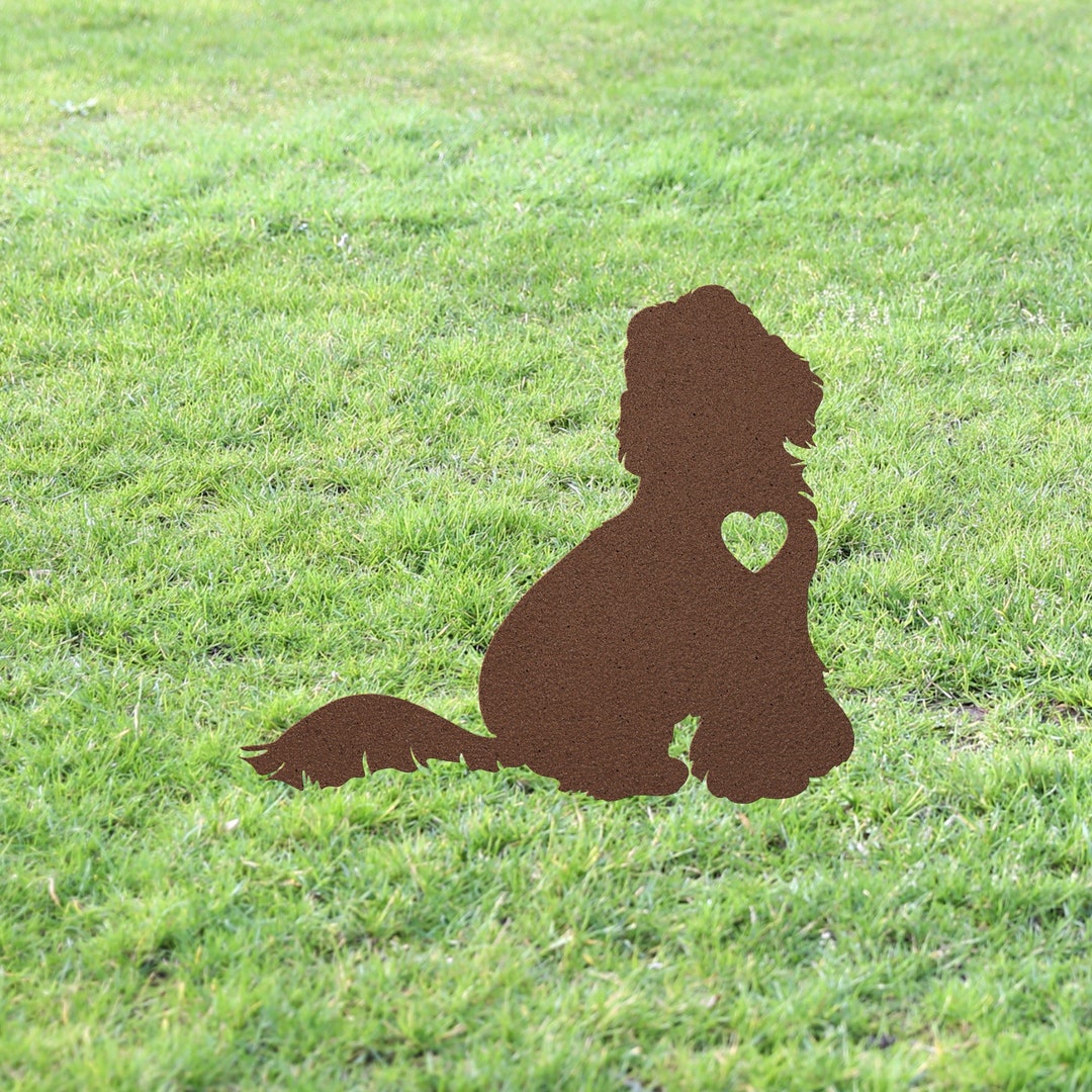 Personalized Labradoodle Garden Statue Stake, Custom Labradoodle ...