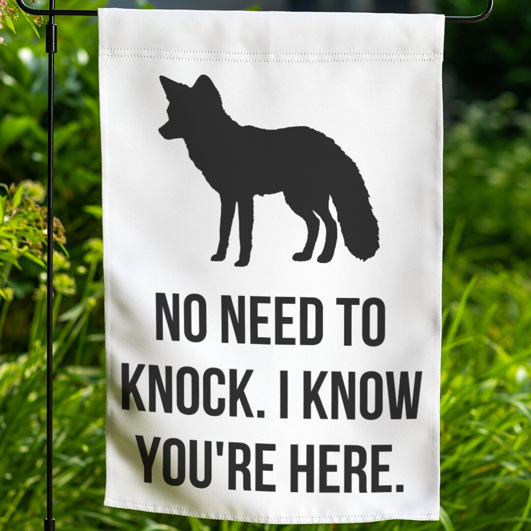 Red Fox Garden Flag Yard Sign Art Banner Red Fox Gift Lover Outdoor ...