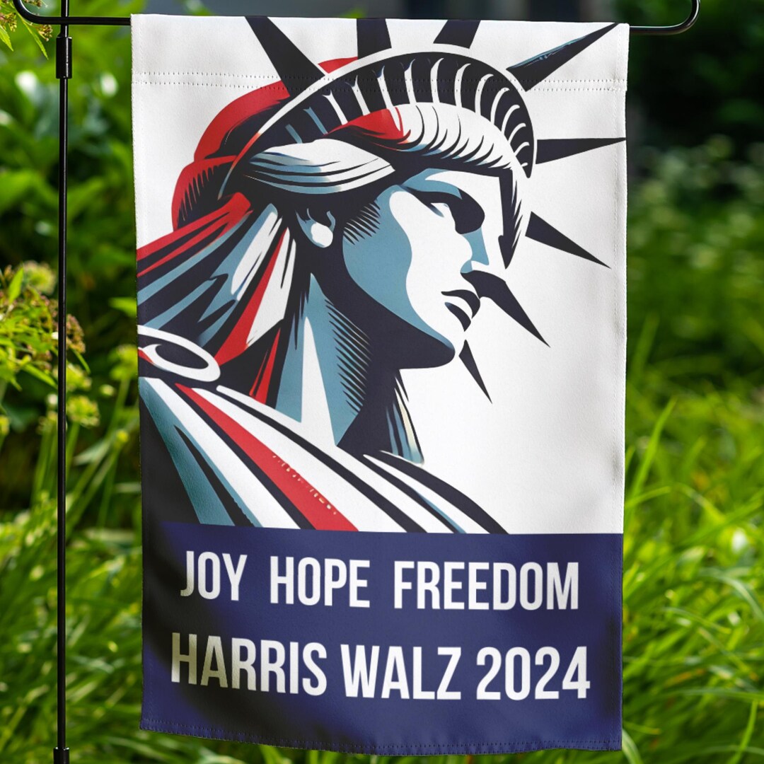 Harris Walz 2024 Garden Flag Yard Sign Kamala Harris for President ...