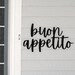 Buon Appetito Sign, Italian Metal Sign, Enjoy Your Meal, Italy, Italian ...
