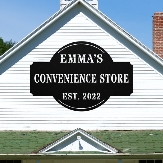 Personalized Convenience Store Metal Sign Wall Art Custom - Etsy