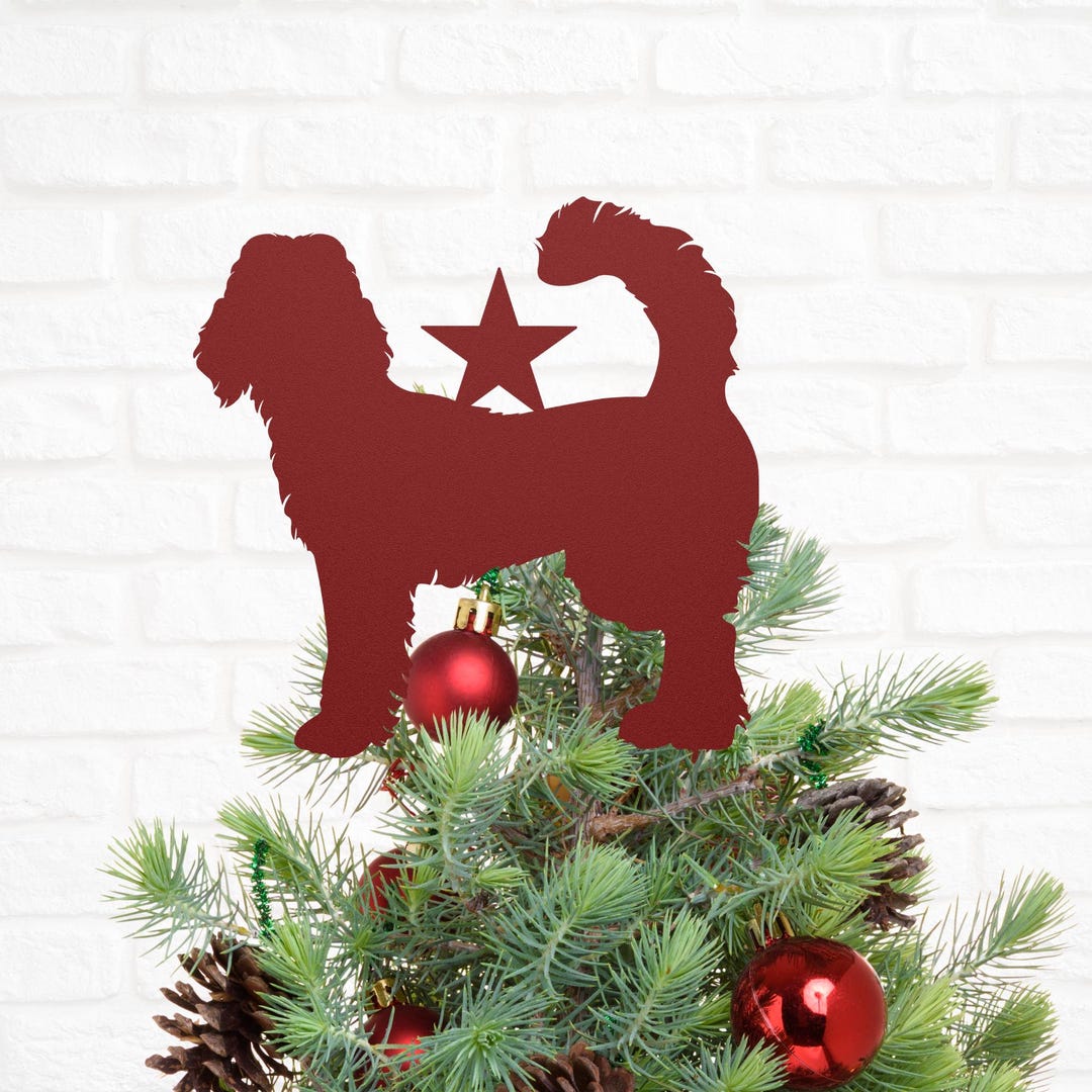Australian Labradoodle Tree Topper Christmas Holiday Decoration ...