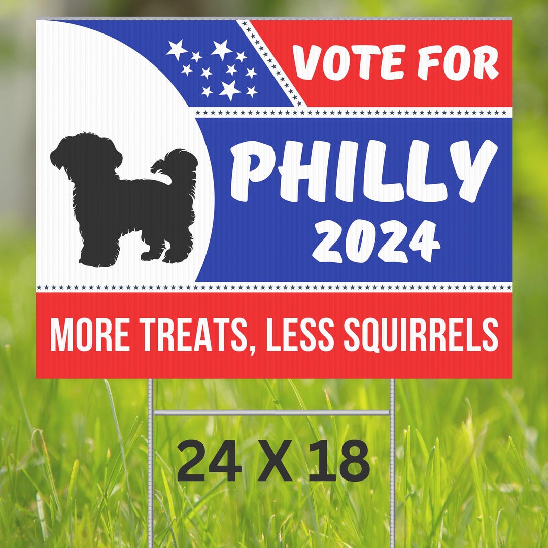 Maltipoo 2024 Election Yard Sign Political Dog Yard Sign Banner ...