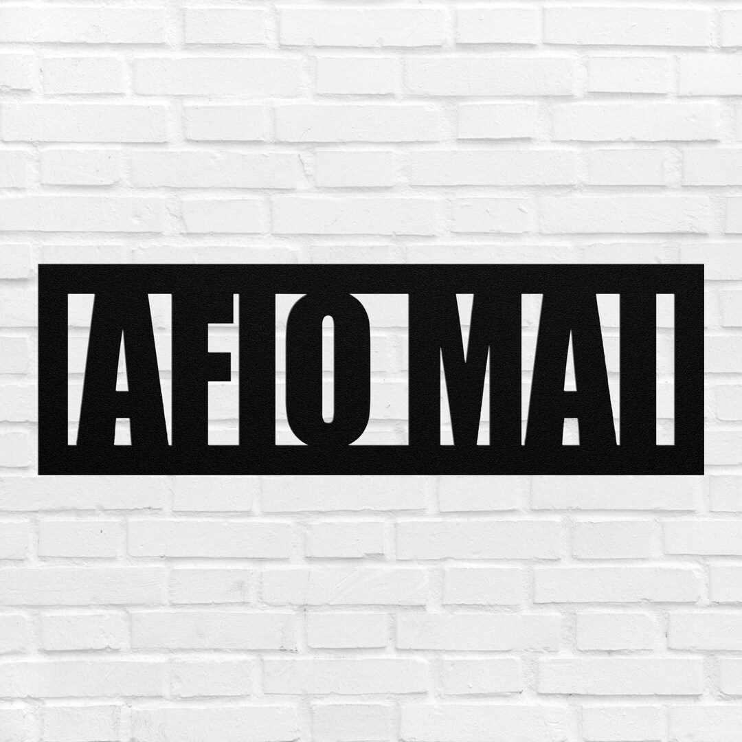 Samoan Welcome Sign Metal Wall Art Afio Mai Polynesian Home Entry New ...