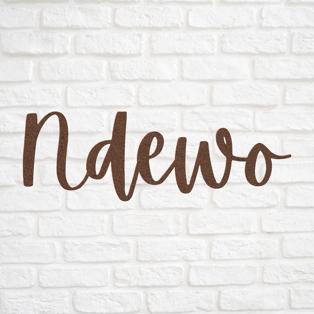 Igbo Metal Sign Ndewo Wall Art Plaque Southeastern Nigeria Front Home ...