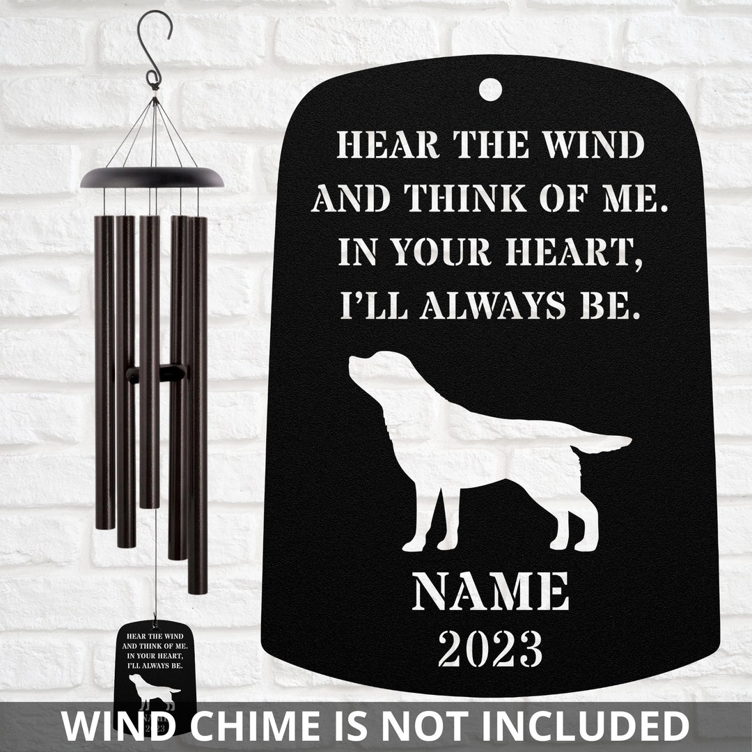 Labrador Wind Chime Sail Labrador Memorial Labrador Loss Gift Sympathy ...