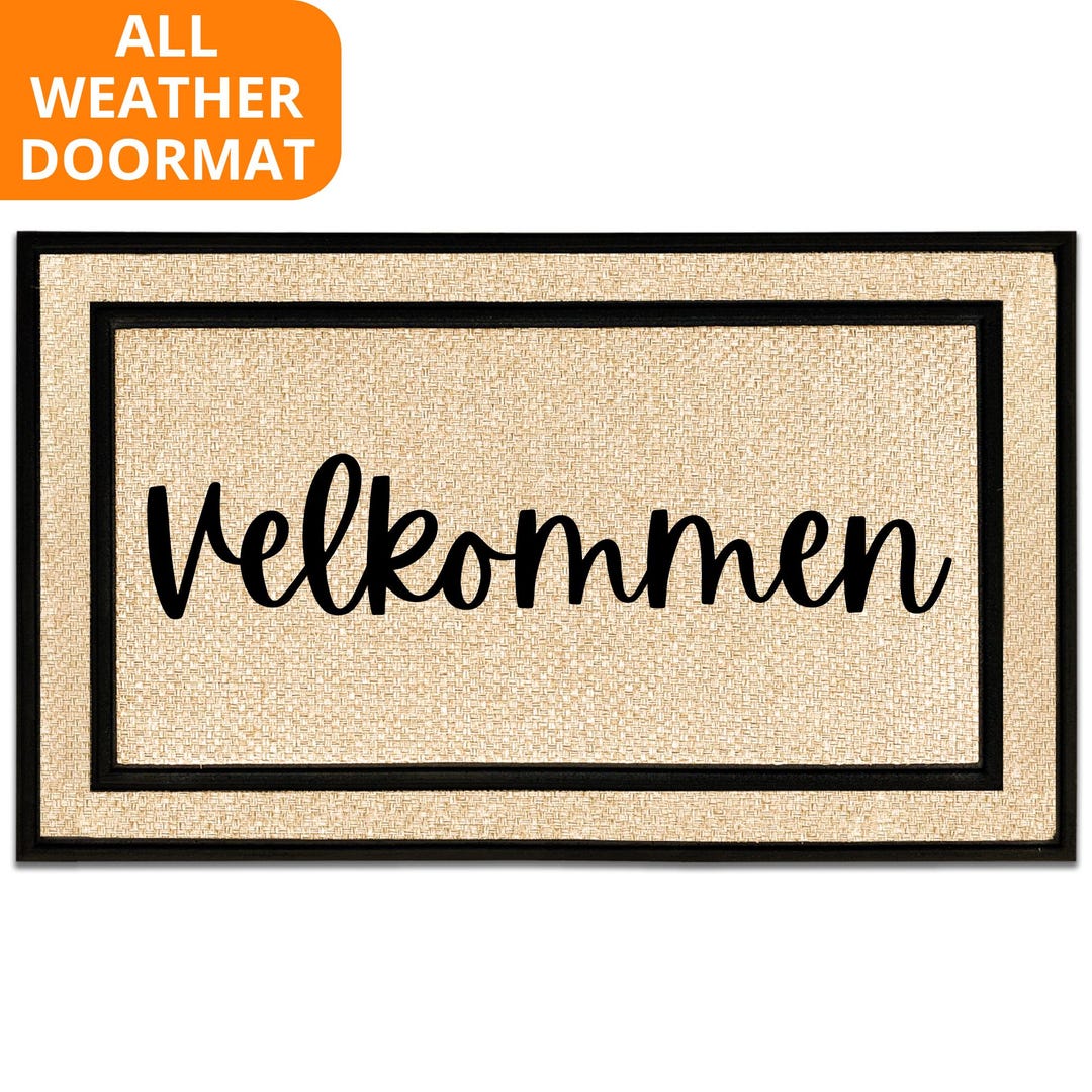 Danish Welcome Doormat Velkommen Outdoor Rug Denmark Door Mat Decor ...
