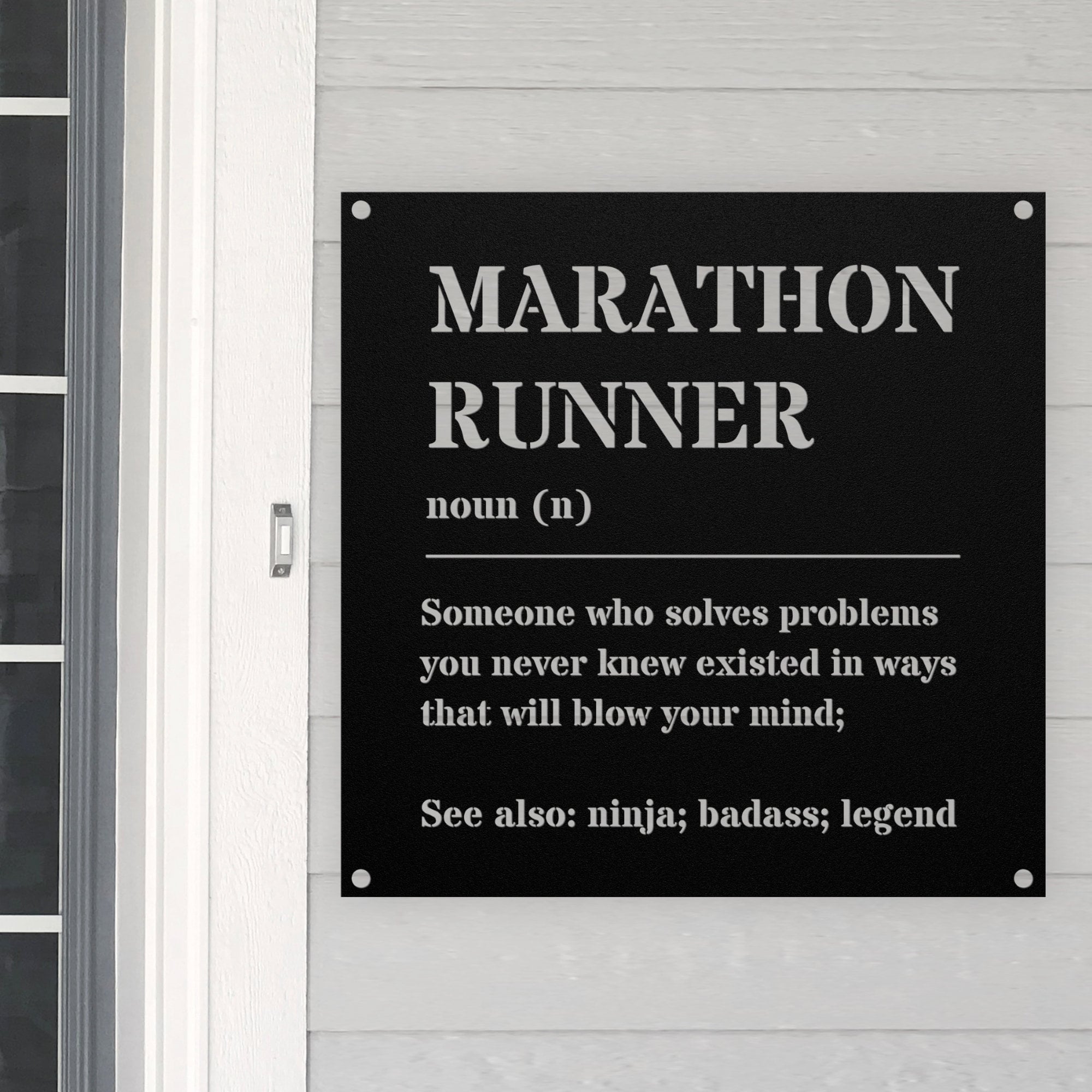 Best Marathon Runner Gift Metal Sign for Women and Men, for Christmas ...