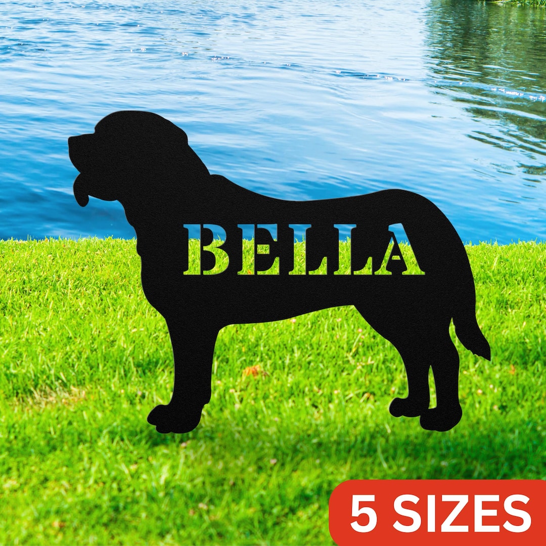 Personalized English Mastiff Yard Statue Stake Custom English Mastiff ...