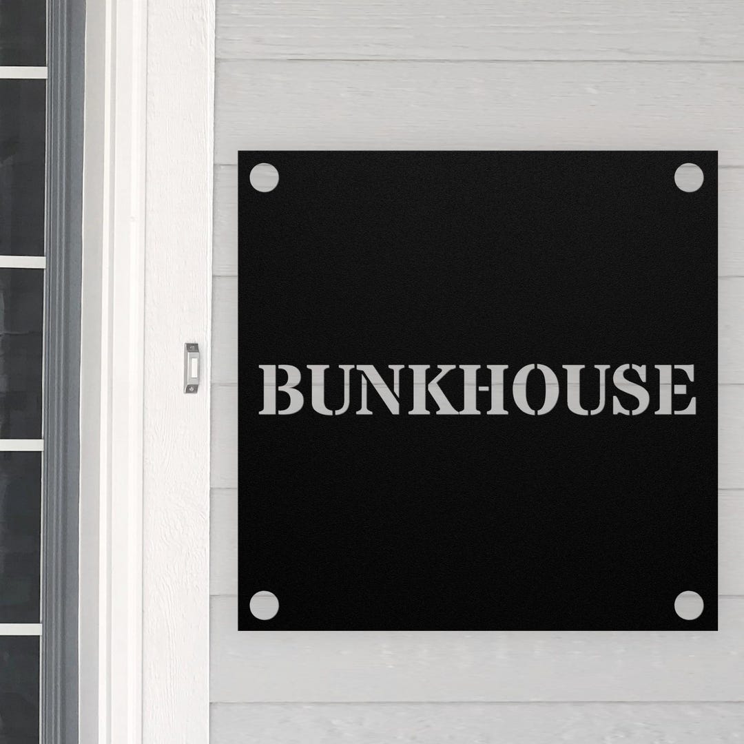 Bunkhouse Metal Sign, Bed and Breakfast Bedroom Metal Sign, Street Sign ...