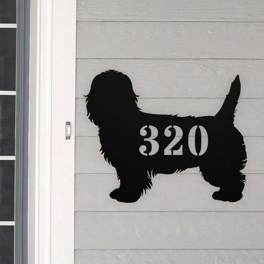 Personalized Pbgv Address House Number Petit Basset Griffon Vendeen ...