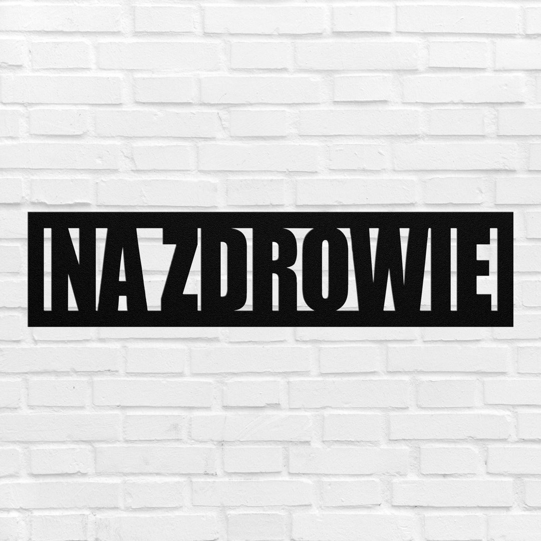 Na Zdrowie Polish Cheers Metal Sign Poland Sayings for Poles and Lovers ...