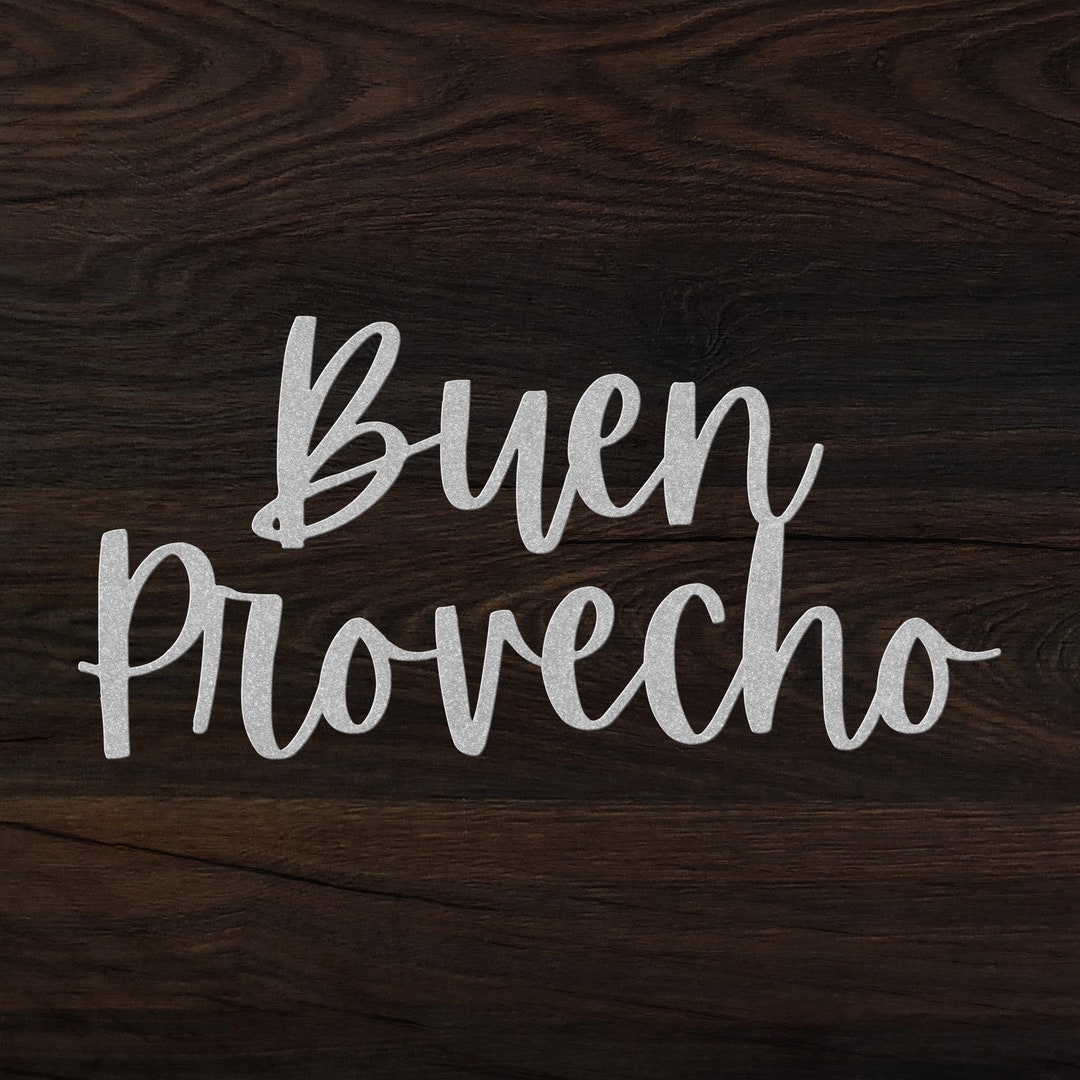 Buen Provecho Sign, Kitchen Metal Sign, Kitchen Sign, Buen Provecho Sign, Dining Room Metal Sign ...