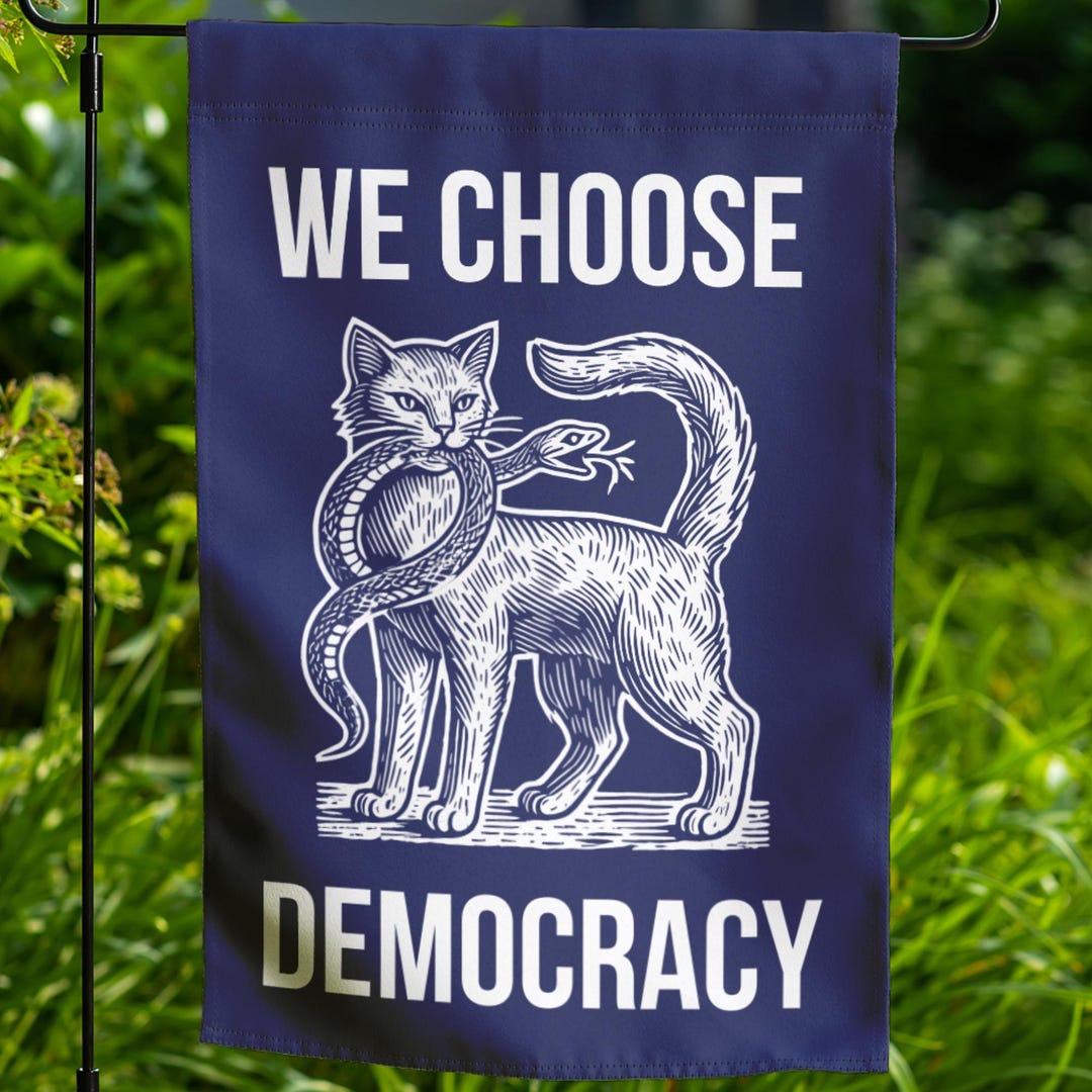 We Choose Democracy Garden Flag Anti Trump Flag, F**k Trump Sign, Fight ...
