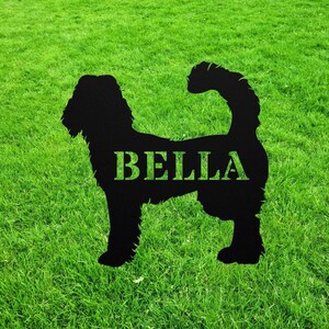 Personalized Labradoodle Garden Statue Stake, Custom Labradoodle ...