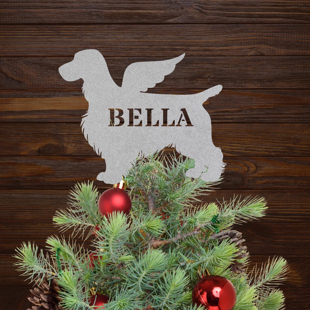 Cocker Spaniel Tree Topper Christmas Holiday Decoration Ornament Dog ...