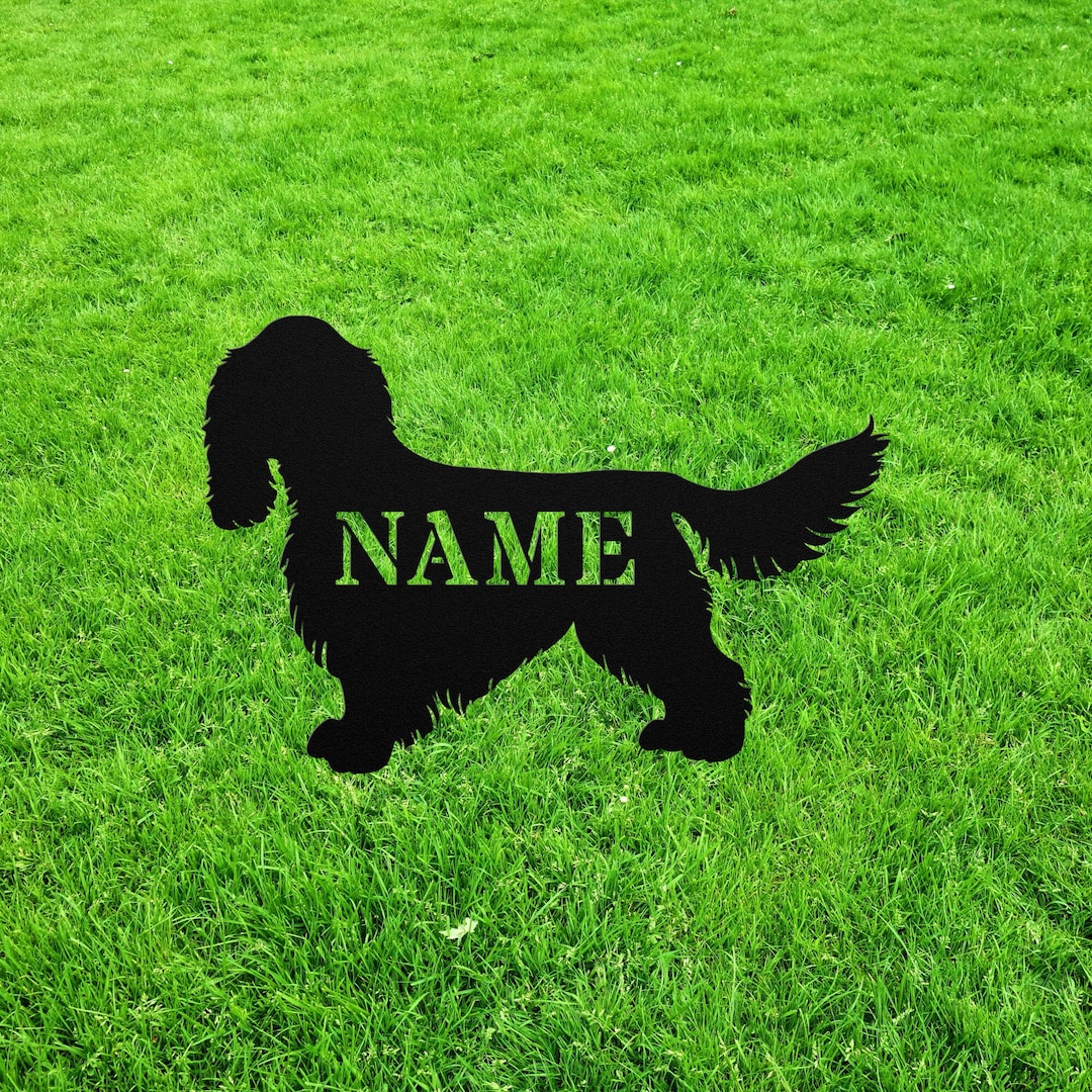 Springer Spaniel Statue Yard Statue Stake, Custom Outdoor Garden Art ...