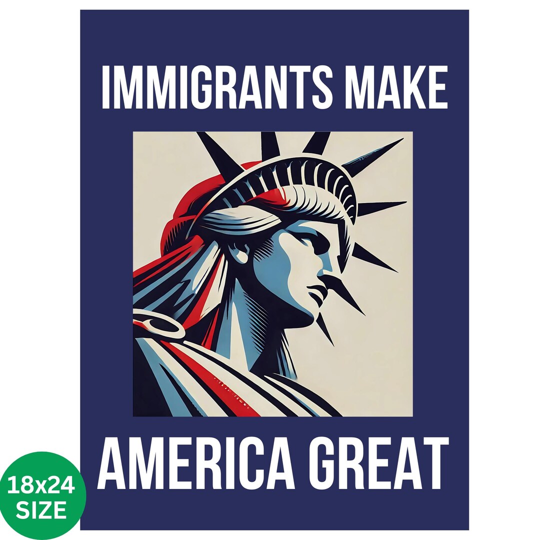 Immigrants Make America Abolish ICE Poster Protest March Sign Anti ...
