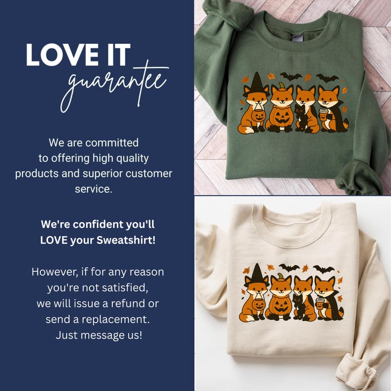 Red Fox Halloween Sweatshirt, Red Fox Fall Sweatshirt Dog Trick or ...
