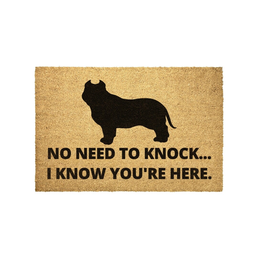 American Bully Gift, American Bully Doormat Door Mat Outdoor Rug ...