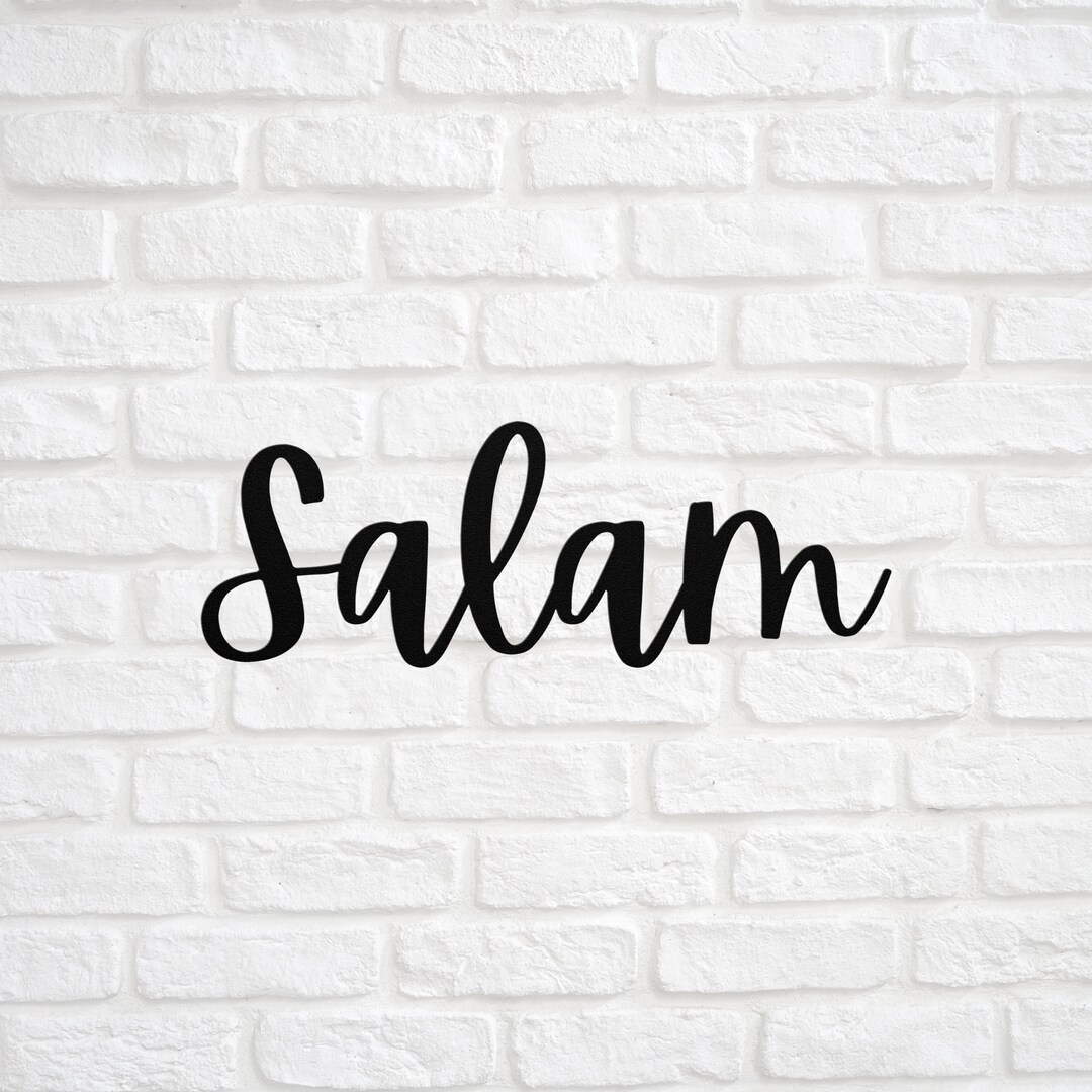 Salam Metal Sign Azerbaijani Wall Art Plaque Azeri Turkic - Etsy