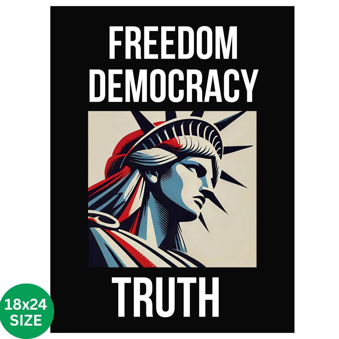 Patriotic Subtle FDT Poster Protest March Sign Poster, Anti Trump Sign ...