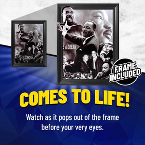 Dr. Martin Luther King Jr. I Have A Dream 3D Poster Wall Art Decor ...