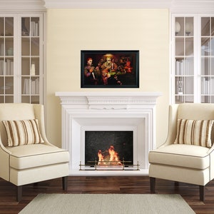 Slashers Poker Wall Art Decor Framed | 24x36 (canvas/painting) Textured ...