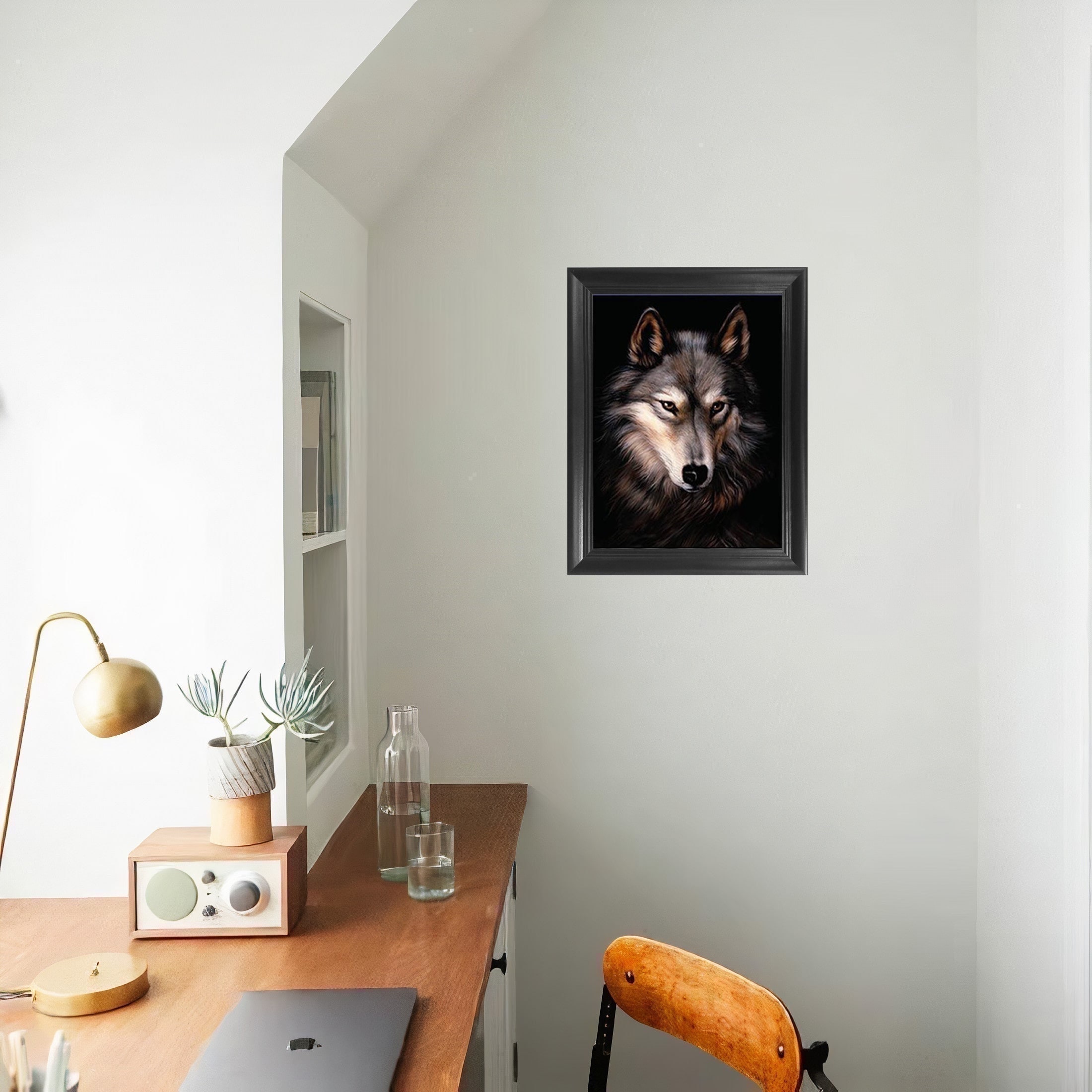 Wolf Portrait 3D Poster Wall Art Decor Framed Print - Etsy
