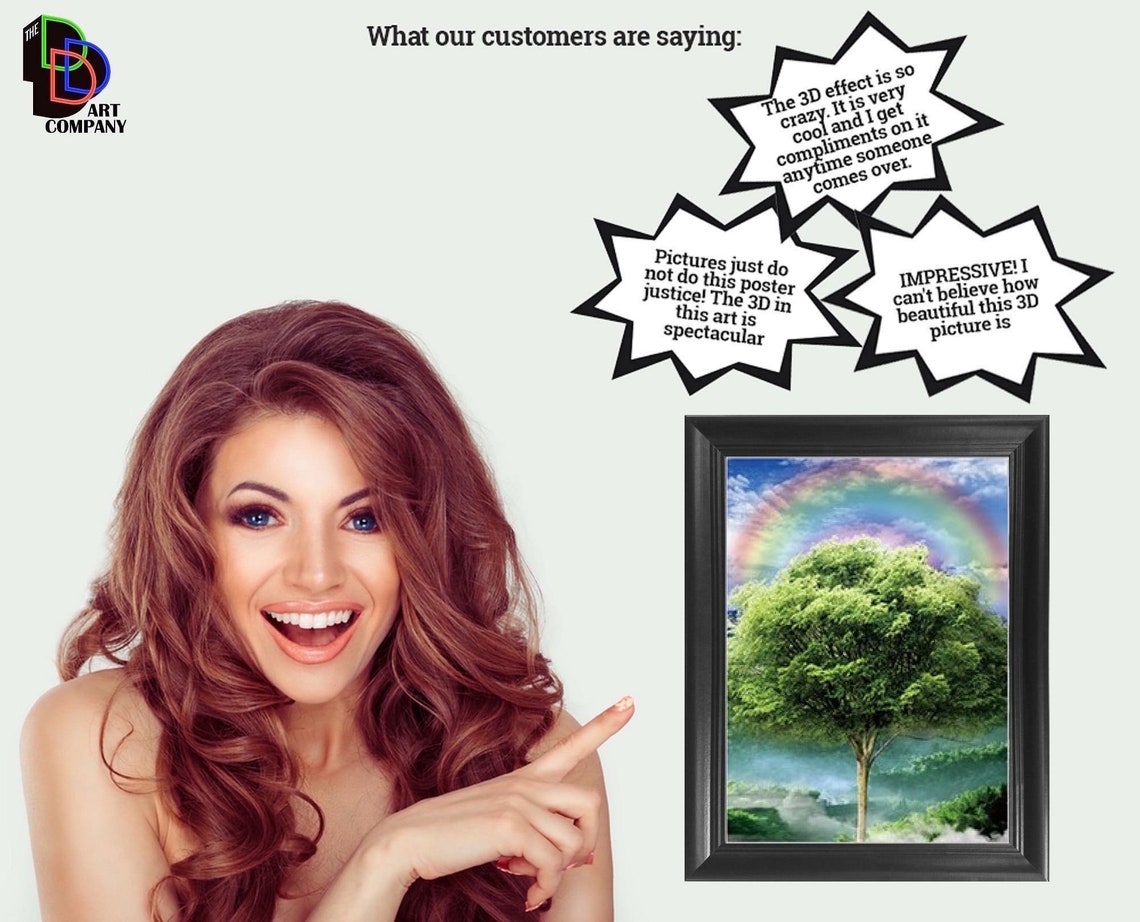 Four Seasons Changing Tree 3D Poster Wall Art Decor Framed - Etsy