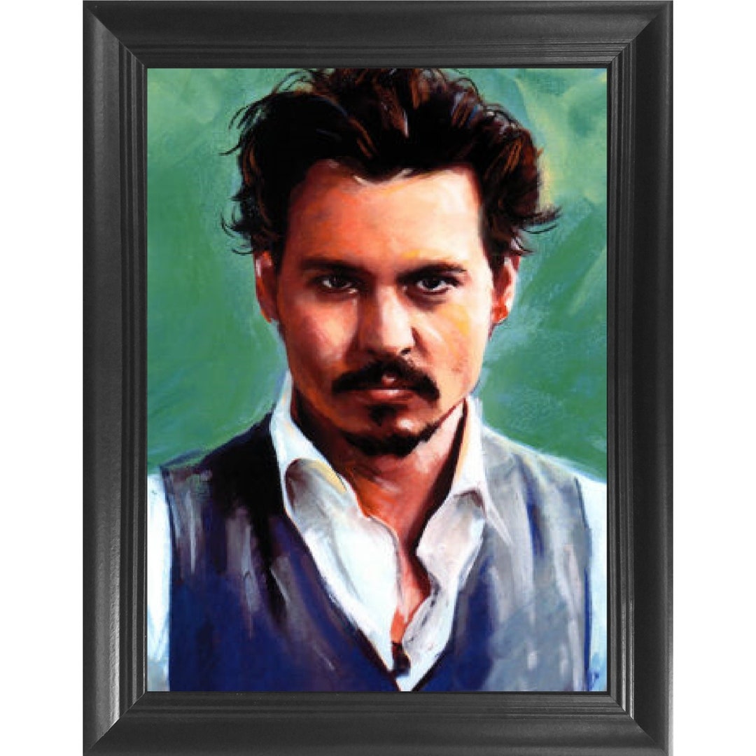Johnny Depp Actor 3D Poster Wall Art Decor Framed Print - Etsy