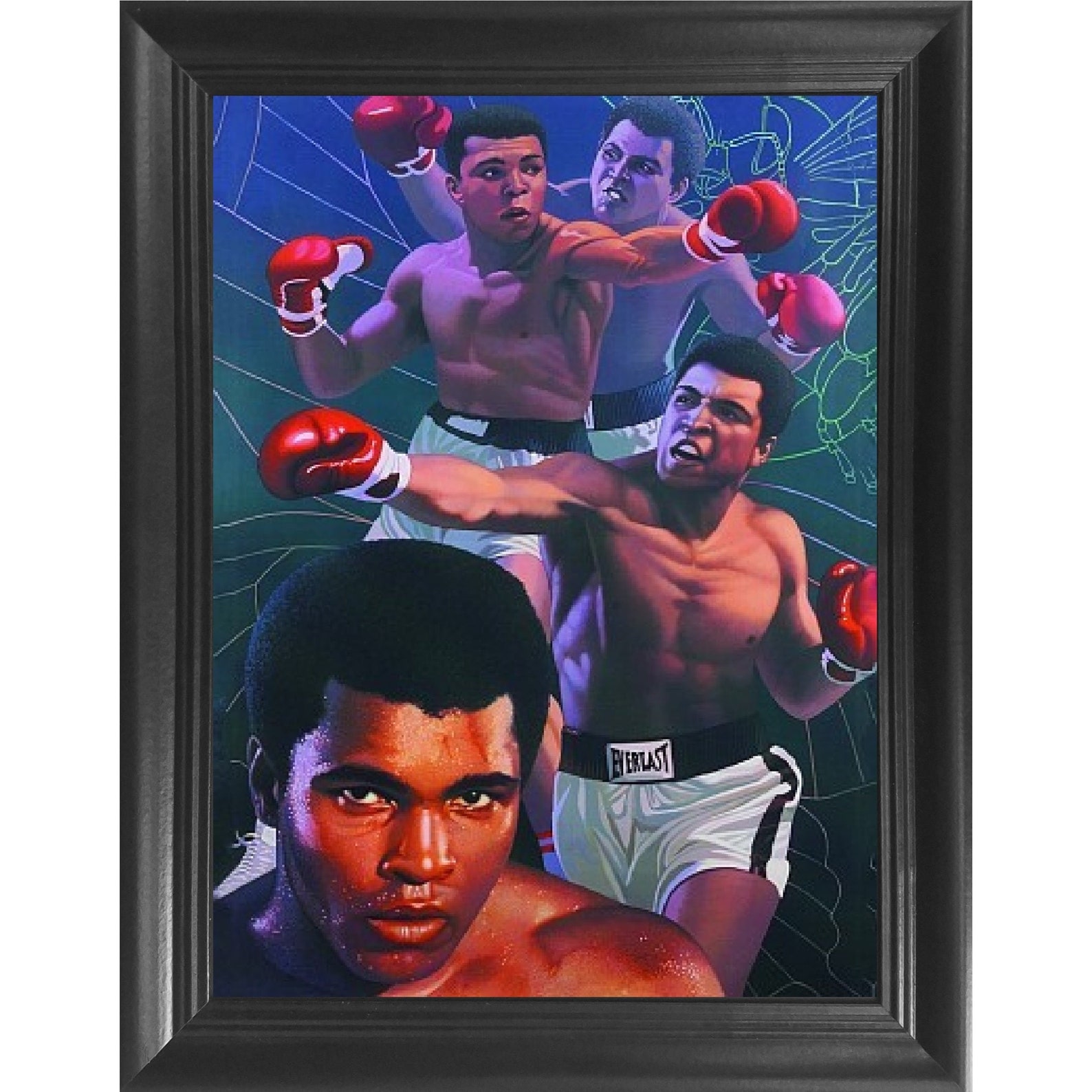 Muhammad Ali Boxing 3D Poster Wall Art Decor Framed Print | Etsy