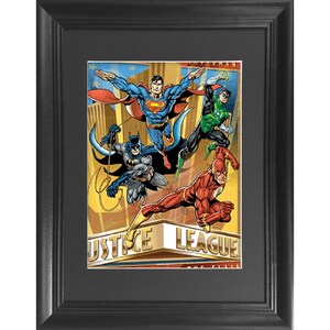 Justice League Heroes 3D Poster Wall Art Decor Framed Print | 14.5x18.5 ...