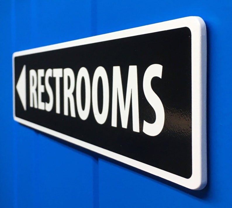 Custom Plastic Directional Sign 12 in X 3 In - Etsy