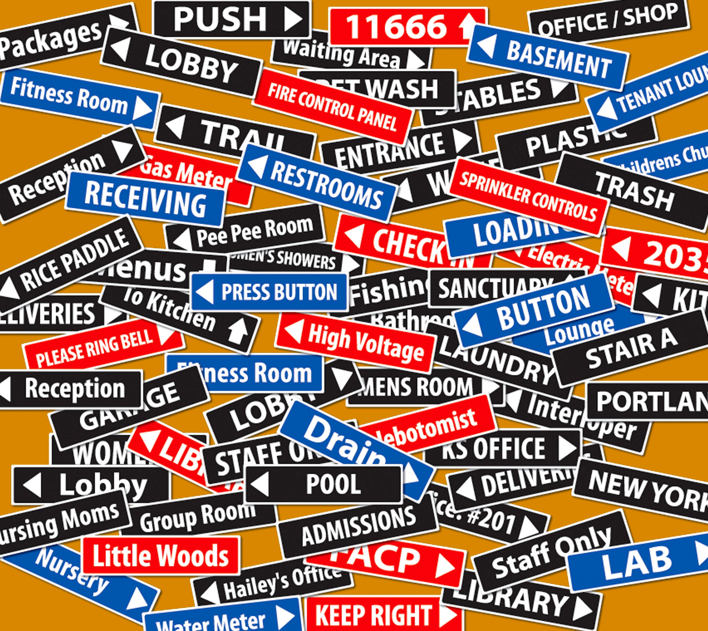 Custom Plastic Directional Sign 12 in X 3 In - Etsy