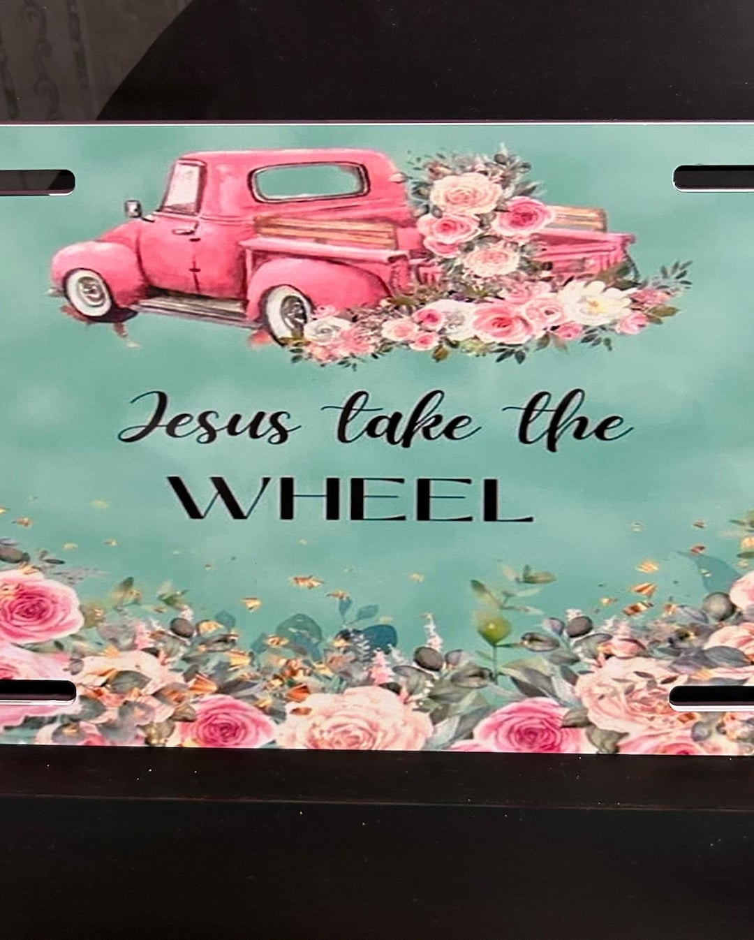 Personalized License Plate “jesus Take the Wheel” - Etsy