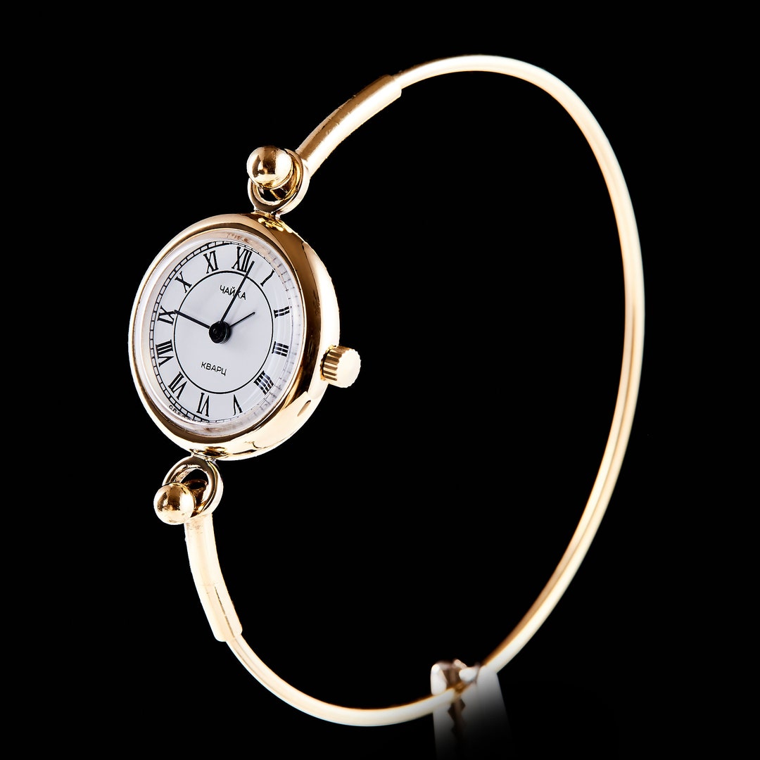 Vintage Women's Soviet Wristwatch CHAIKA. Quartz Cocktail Watch for ...
