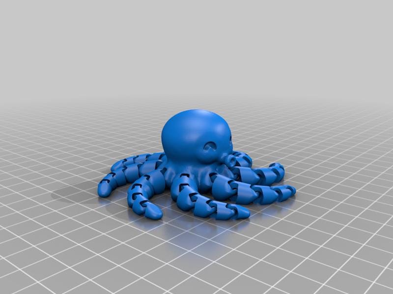 Mini Articulated Octopus - STL - Etsy