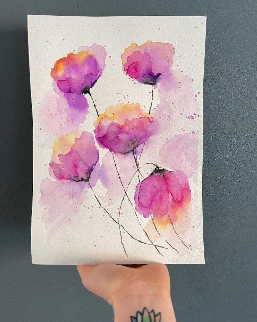 Loose Flower Painting - Etsy UK